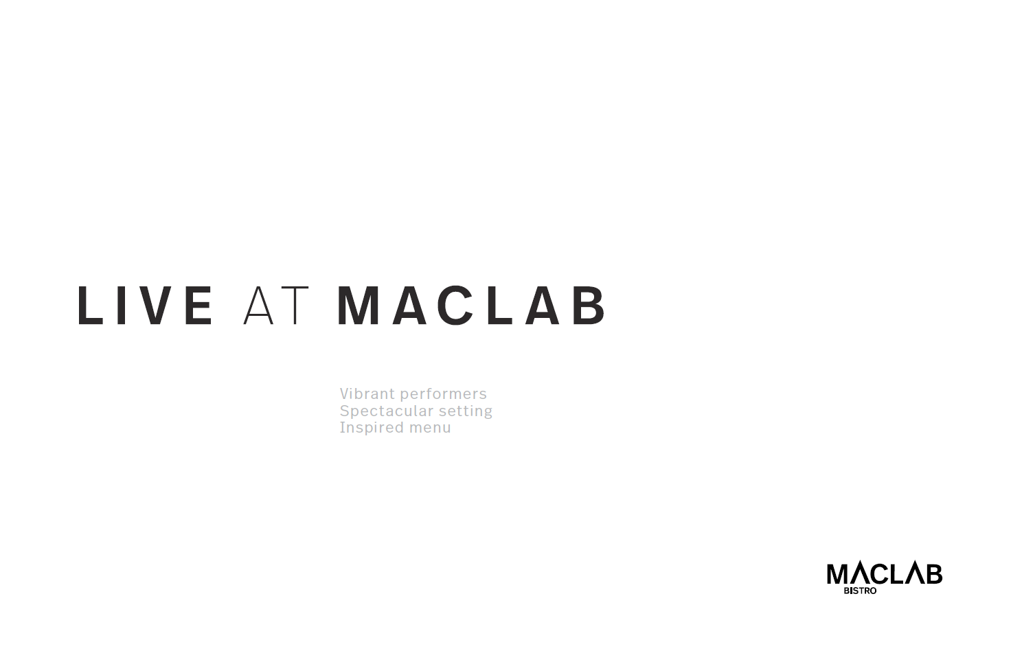 Live at Maclab | Banff Centre